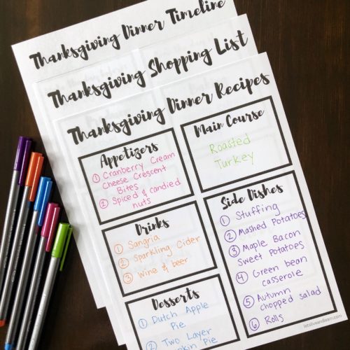 How to Plan Thanksgiving Dinner (with free printables!) – Let's Live ...
