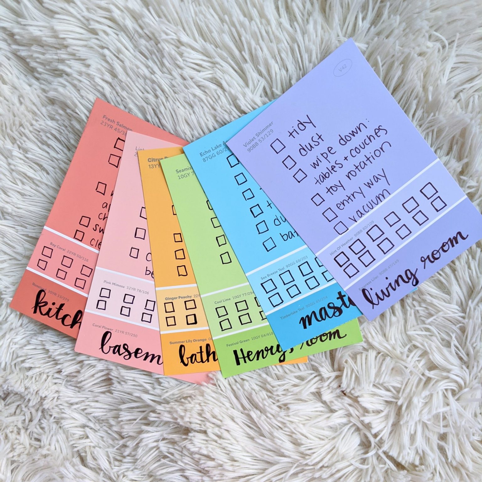 Cleaning Cards: A flexible approach to cleaning – Let's Live and Learn