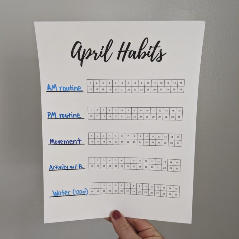 April, May and June Monthly Habit Tracker Printables – Let's Live and Learn