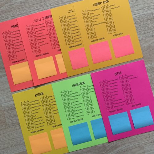 Zone Cleaning Printable Checklists – Let's Live and Learn
